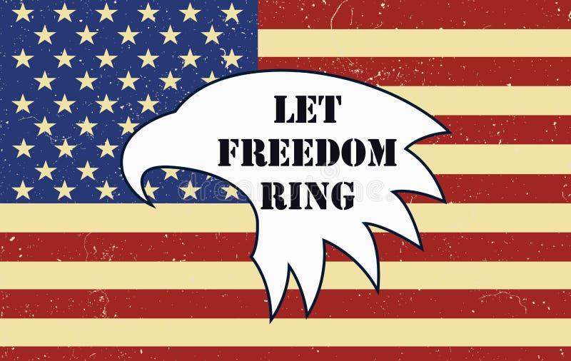 Let Freedom Ring. Martin Luther King Day Stock Vector - Illustration of ...