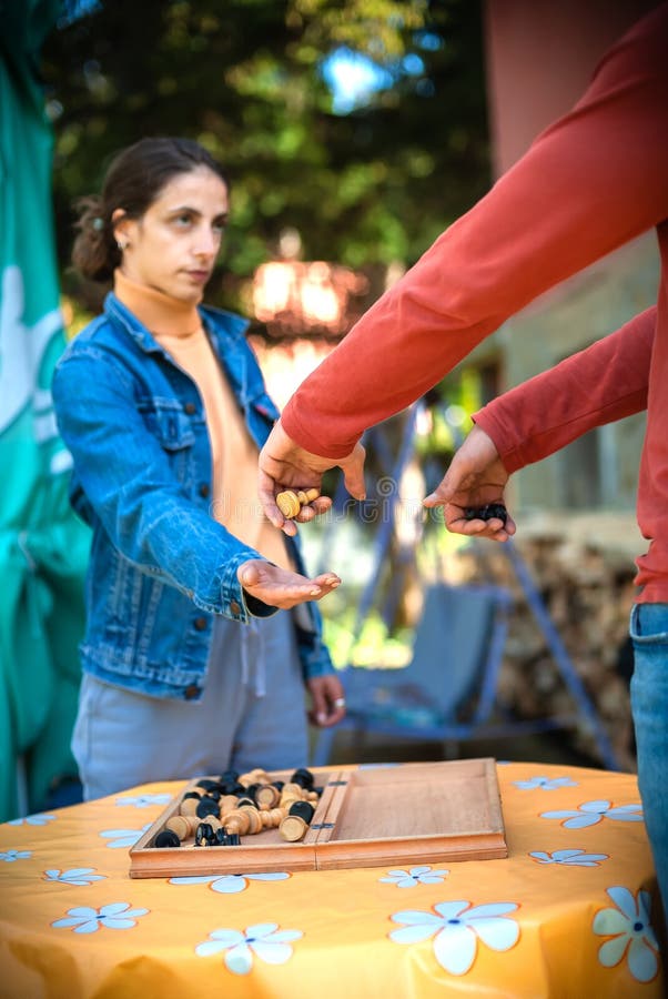 Let the Game Begin. Let S Play a Game of Chess. Stock Image - Image of ...