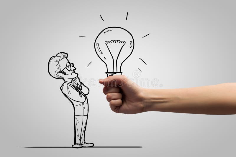 Let me think! stock illustration. Illustration of standing - 49914889