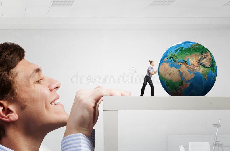 Let Others Work . Mixed Media Stock Photo - Image of caucasian ...