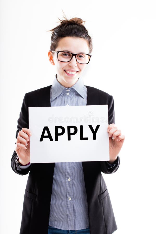 Let S Apply and Fill in that Form! Stock Image - Image of holding ...