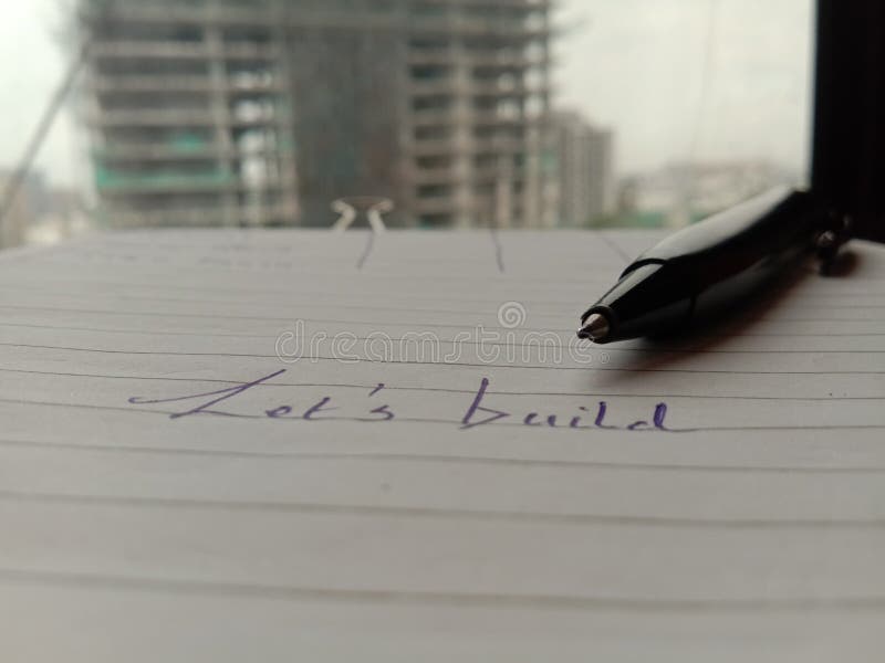 Let& X27;s Build a Constructive Mind in Office Stock Image - Image of ...