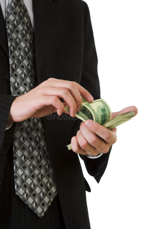 Businessmanâ€™s Hands Counting Money Stock Image - Image of counting ...