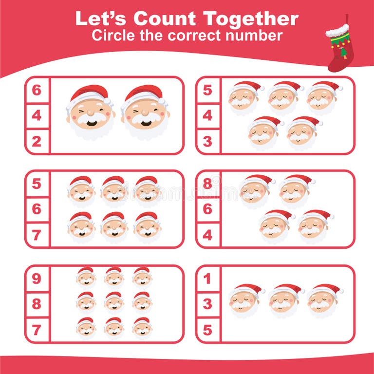 Letâ€™s Count Together Worksheet. Educational Printable Math Worksheet ...