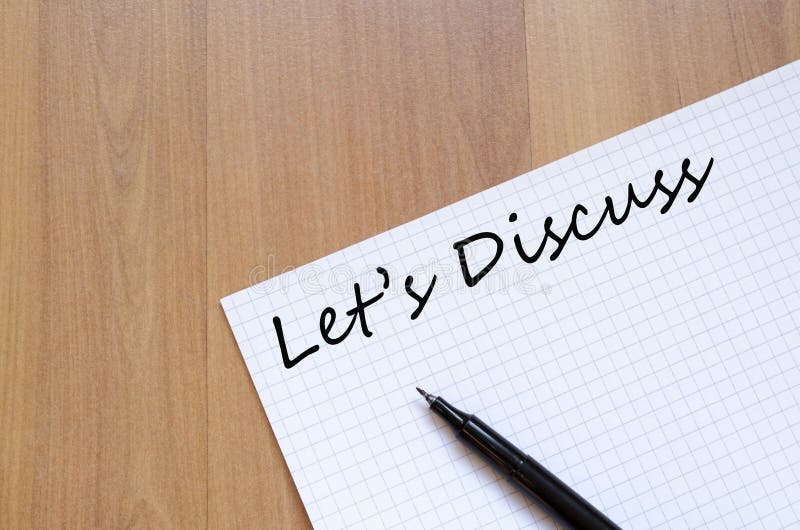 Let s discuss text concept stock image. Image of message - 88256379
