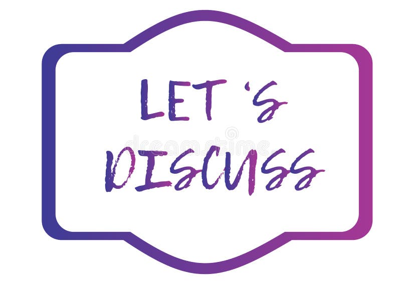 Let S is Discuss. Technology Icon. Brainstorming Concept. Technology ...