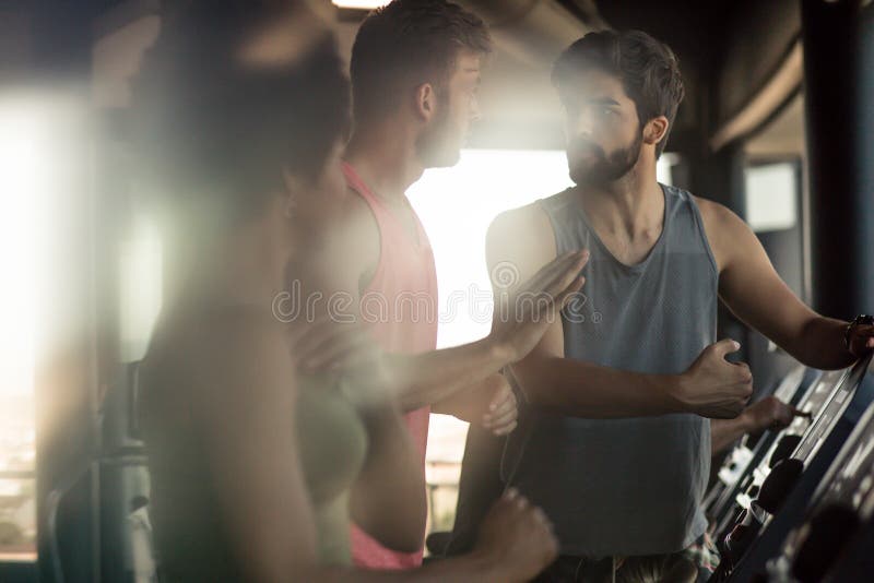 Let`s Discuss a Workout Plan Stock Photo - Image of exercising ...