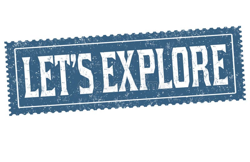 Explore the World Sign or Stamp Stock Vector - Illustration of card ...