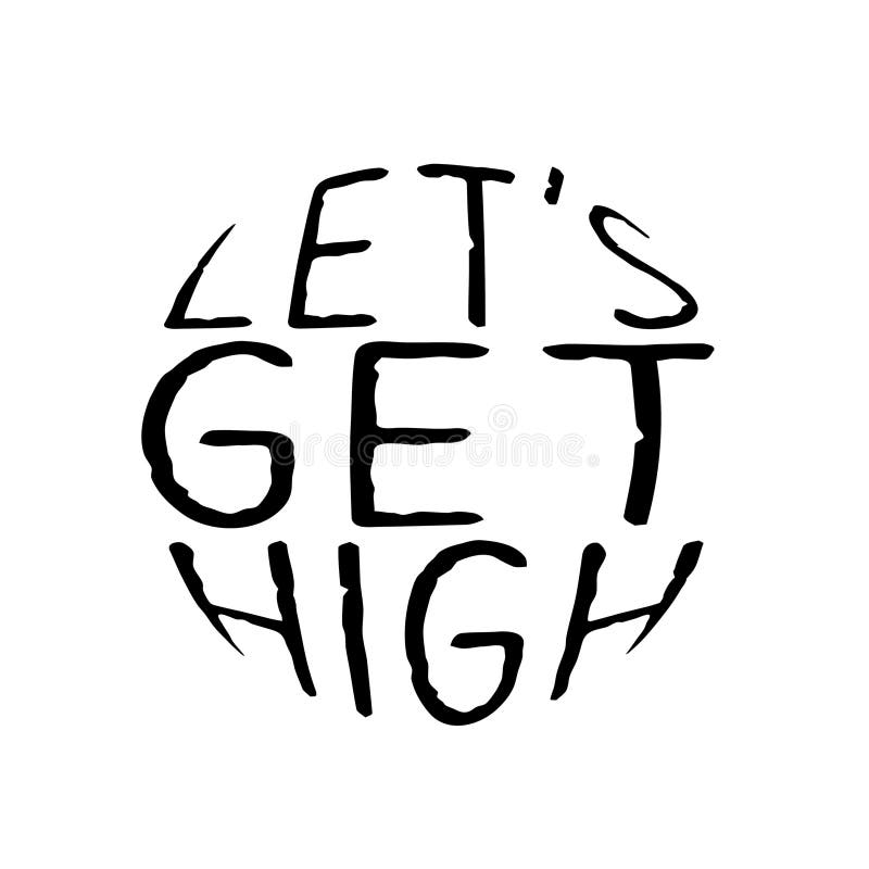 Let S Get High Quote in Round Shape Stock Illustration - Illustration ...