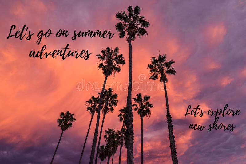 Let`s Go on Summer Adventures Stock Photo - Image of invitation, road ...