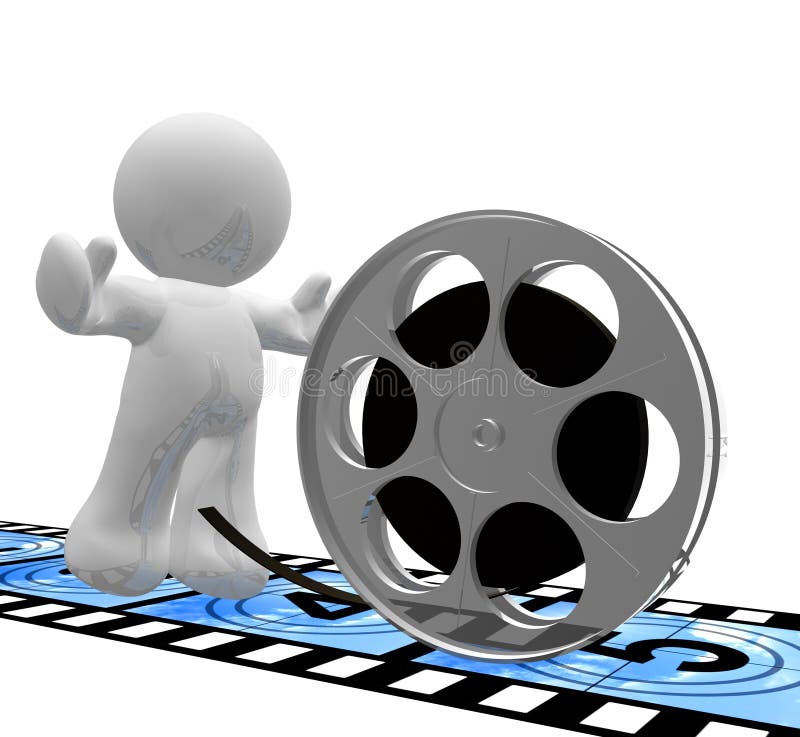 Movie Production Crew Icon Figures Stock Illustration - Illustration of ...