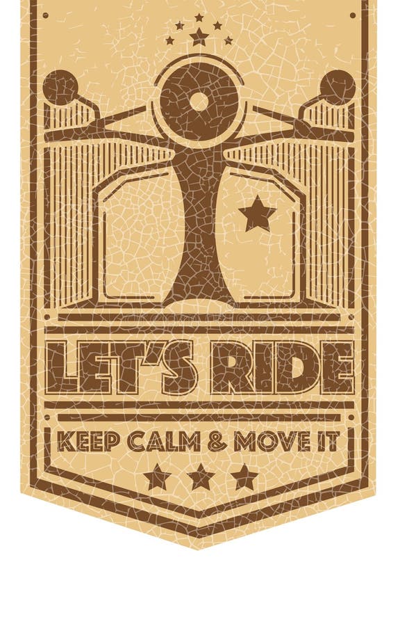 Let s Ride stock vector. Illustration of style, leather - 74682283