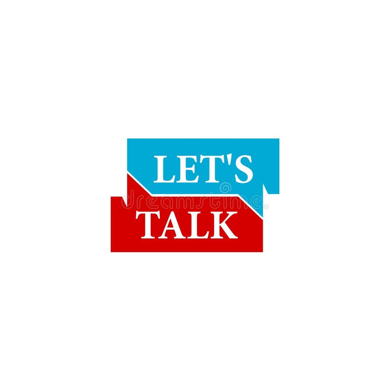 Let S Talk Dialog Icon Isolated on White Background Stock Vector ... Let S Talk Dialog Icon Isolated on White Background Stock Vector ...