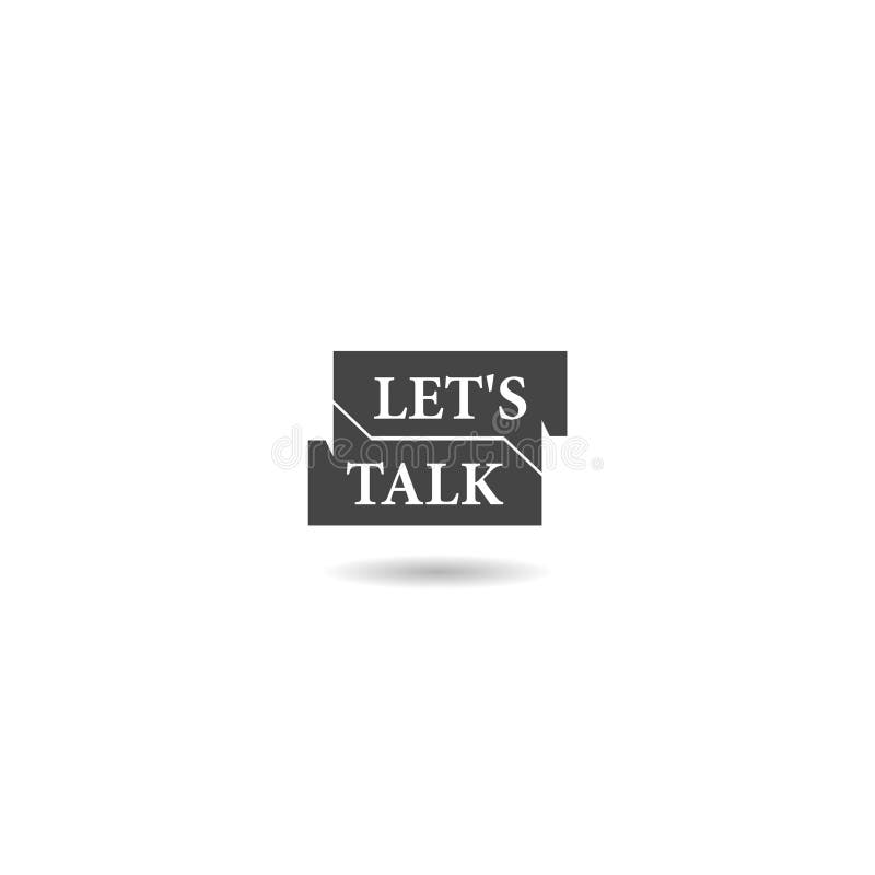 Let S Talk Dialog Icon with Shadow Stock Vector - Illustration of ... Let S Talk Dialog Icon with Shadow Stock Vector - Illustration of ...