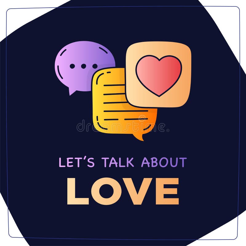 Let S Talk about Love Doodle Illustration Dialog Speech Bubbles Stock ... Let S Talk about Love Doodle Illustration Dialog Speech Bubbles Stock ...