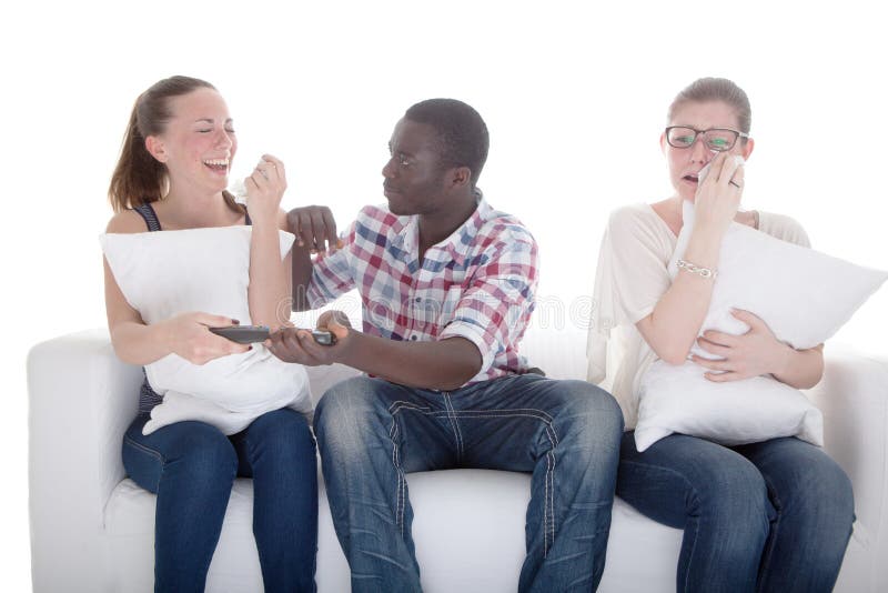 Let S Watch Something Else! Stock Photo - Image of girl, friendship ...