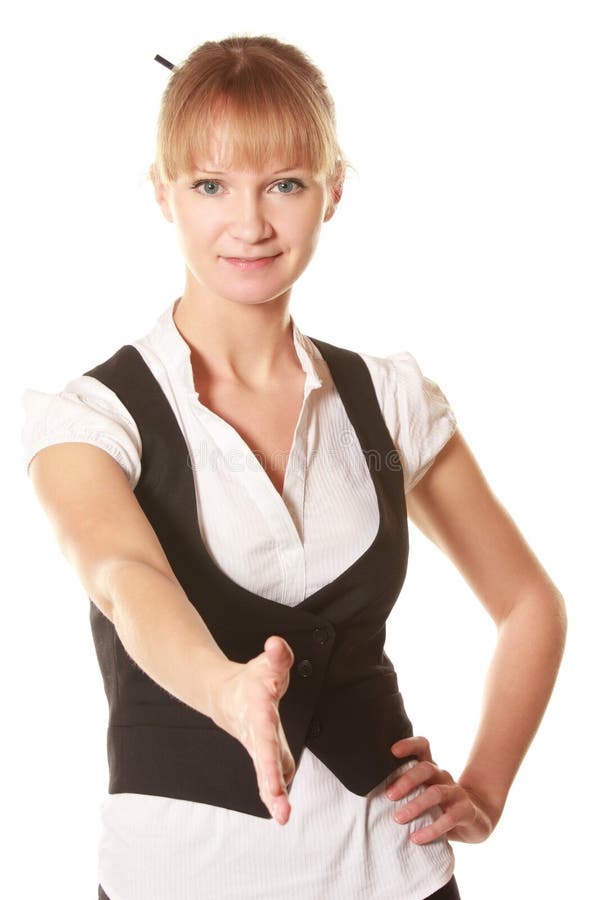 Let shake hands stock photo. Image of businesswoman, focus - 11432726