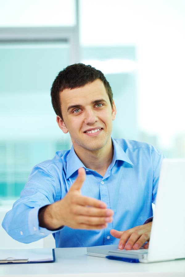 Let us be partners stock photo. Image of executive, gesturing - 22465332