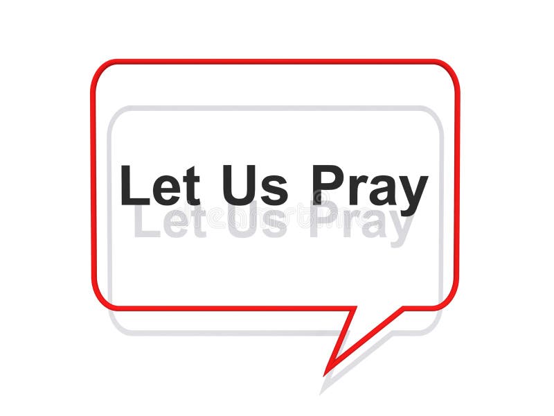 Let us pray illustration stock illustration. Illustration of white ...