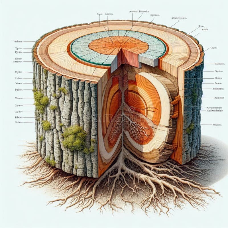 3D Isometric Flat Vector Illustration of Root Structure, Plant Anatomy ...