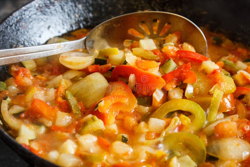 Letcho preparation stock photo. Image of ware, cooking - 39588768