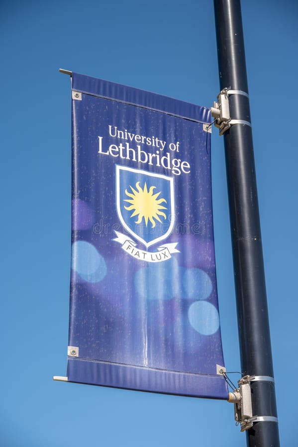 Banner and Logo at the University of Lethbridge Editorial Photography ...