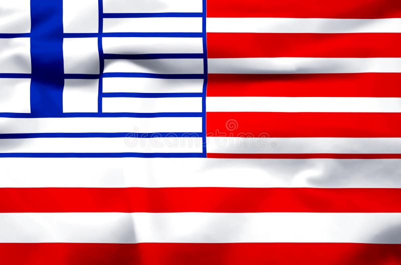 Lethbridge Realistic Flag Illustration. Stock Illustration ...