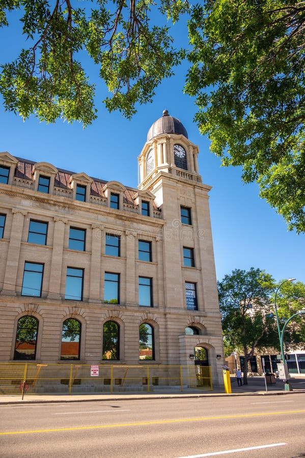 Lethbridge`s Historic Post Office Building Stock Photo - Image of ...