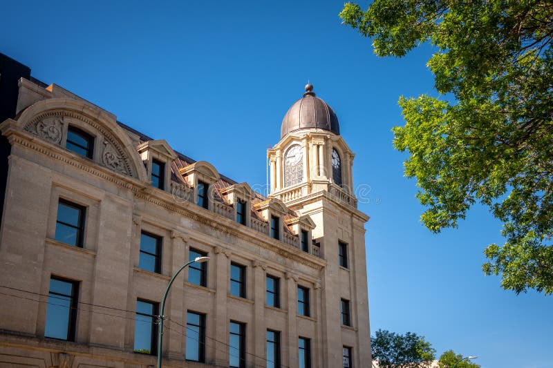 Lethbridge`s Historic Post Office Building Stock Photo - Image of town ...