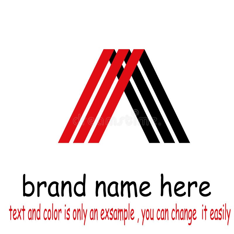 Letra abstrata um vetor ilustração do vetor. Ilustração de companhia ...