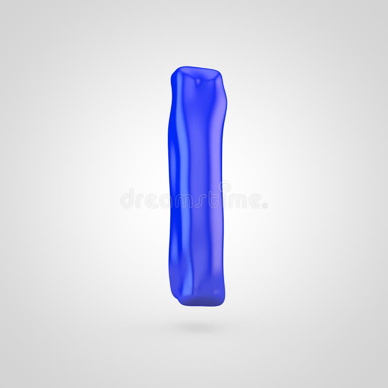Letra Azul L Lowercase Do Plasticine Isolado No Fundo Branco Ilustração ...