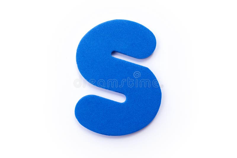 Letra azul s foto de archivo. Imagen de azul, brillante - 6267386