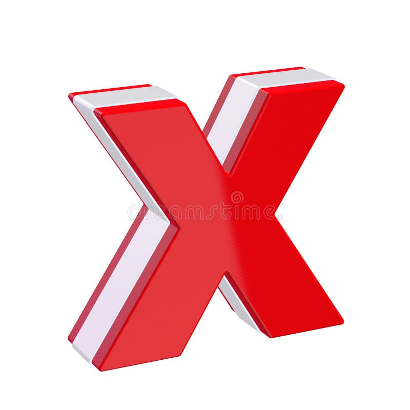 Letra brillante roja a stock de ilustración. Ilustración de alfabeto ...