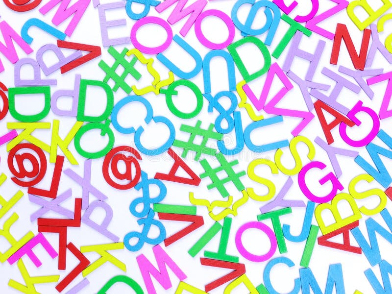 Letra colorida. foto de archivo. Imagen de blanco, carta - 220934942