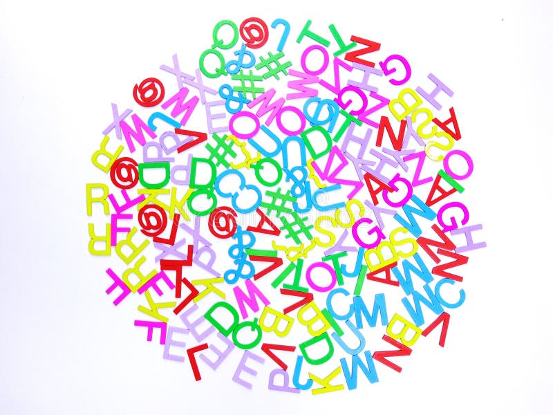 Letra colorida. foto de archivo. Imagen de blanco, colorido - 220934950
