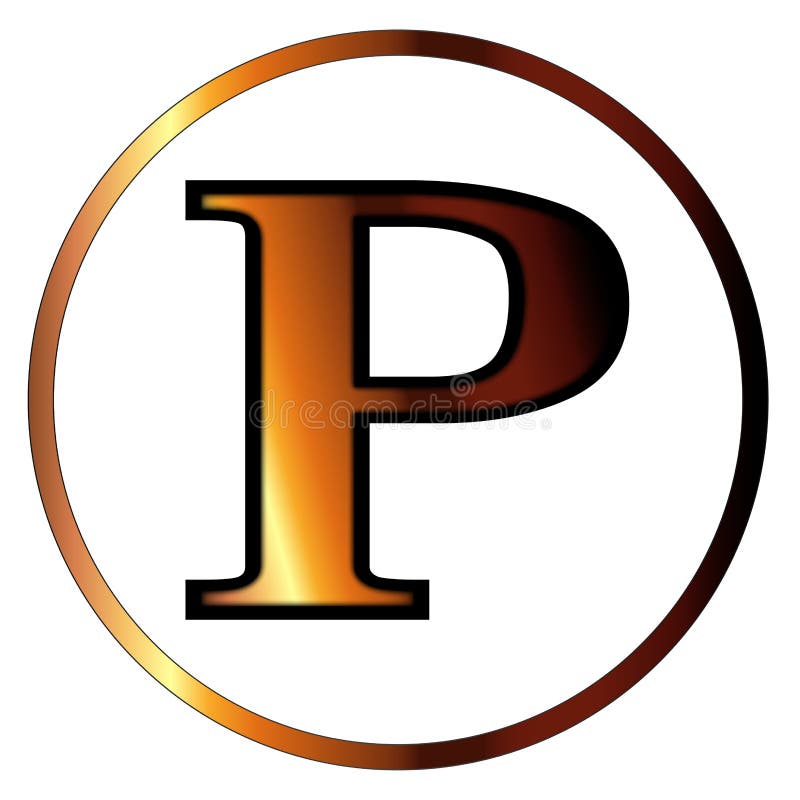 Letra del Griego de rho ilustración del vector. Ilustración de griego ...