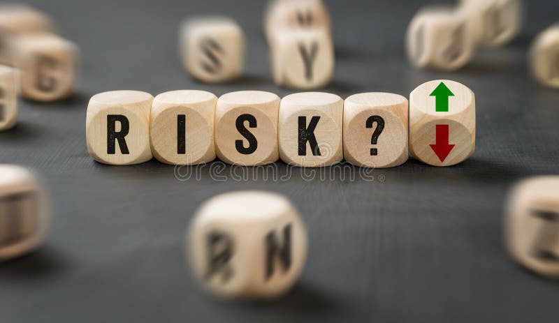 Letra Dice Con La Palabra Riesgo Foto de archivo - Imagen de futuro ...