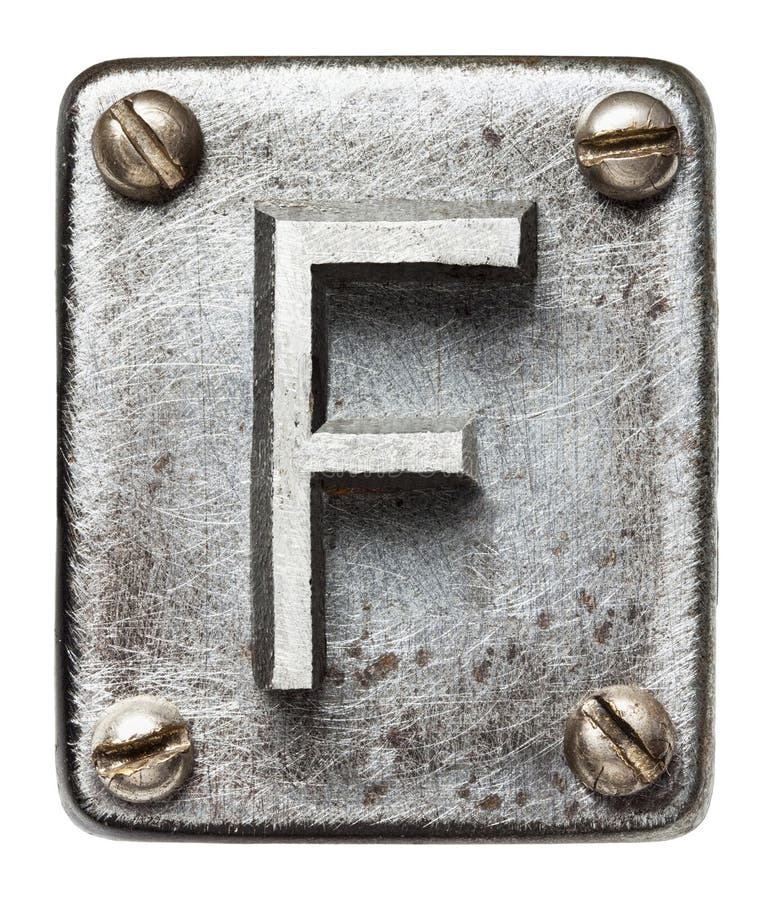 Letra do metal imagem de stock. Imagem de sujo, fundo - 31411005