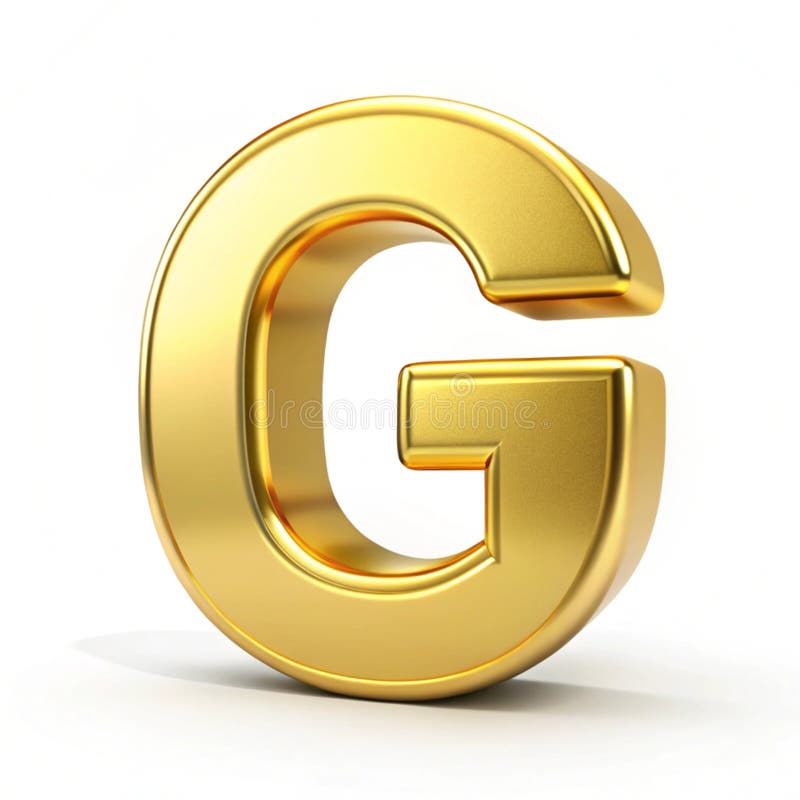 Letra dorada G stock de ilustración. Ilustración de fondo - 359613248