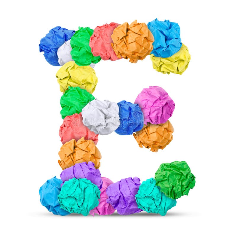 Letra E foto de archivo. Imagen de papelera, éxito, ideas - 53125354