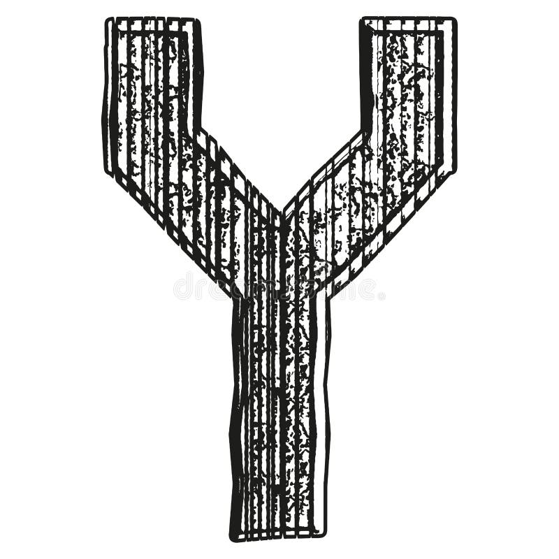 Letra Gruesa. Fuente De Arte Vectorial. Stock de ilustración ...