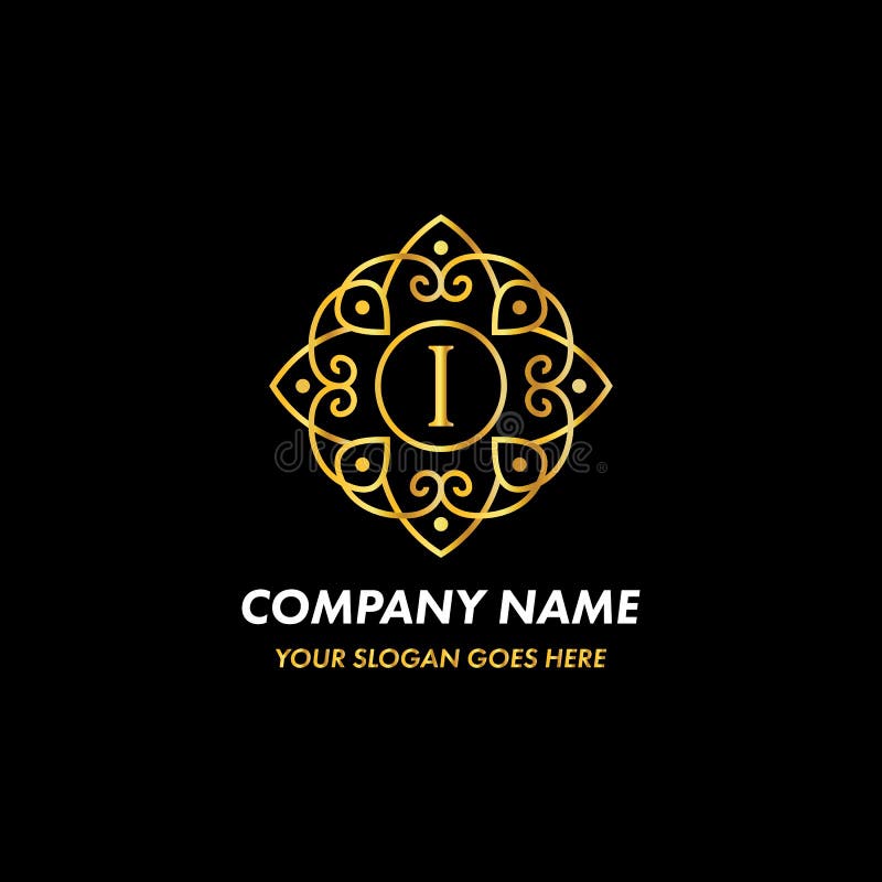 Letra I Logo Concept Del Monograma Ilustración del Vector - Ilustración ...