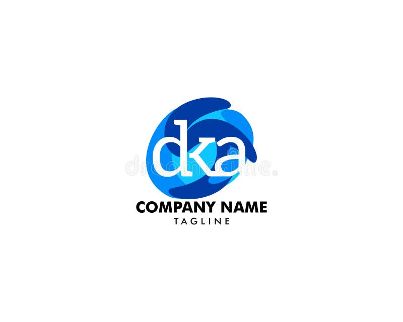 Letra Inicial DKA Logo Template Design Ilustração do Vetor - Ilustração ...