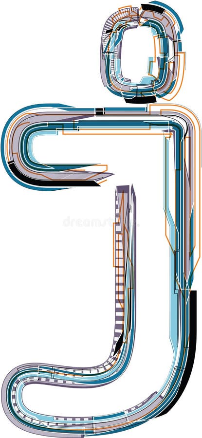 LETRA J Del Ejemplo De La Fuente Ilustración del Vector - Ilustración ...