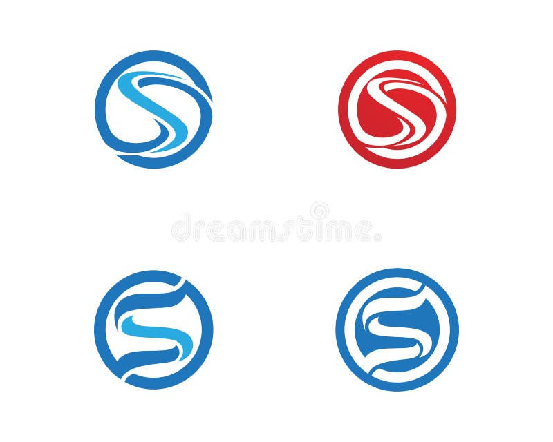 Letra Logo Design Vector De S Ilustración del Vector - Ilustración de ...