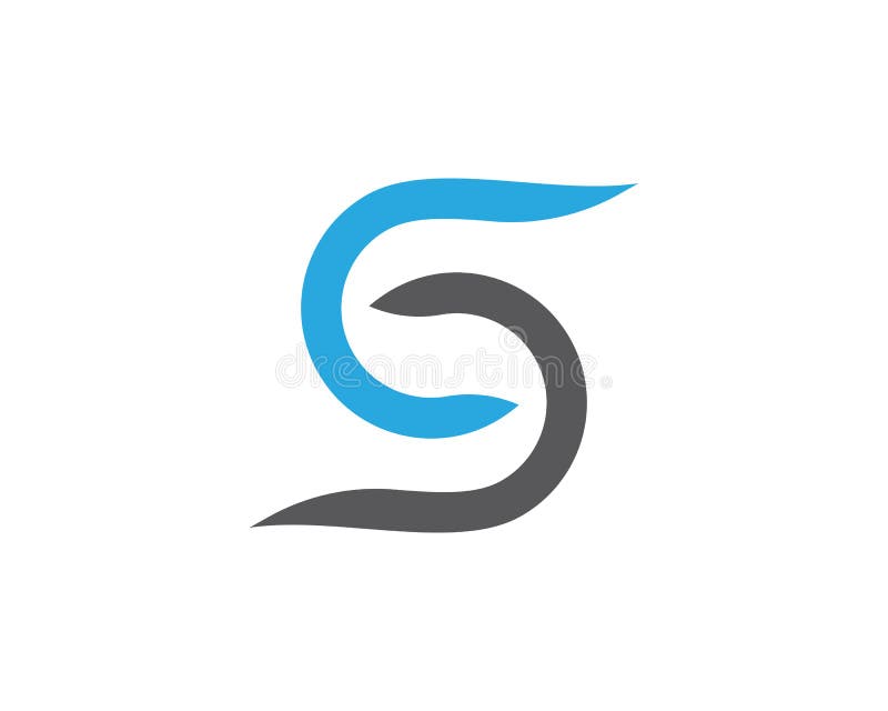 Letra Logo Design Vector De S Ilustración del Vector - Ilustración de ...