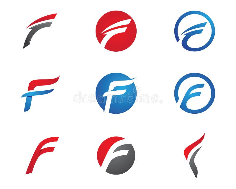 Letra Logo Template de F ilustración del vector. Ilustración de ...