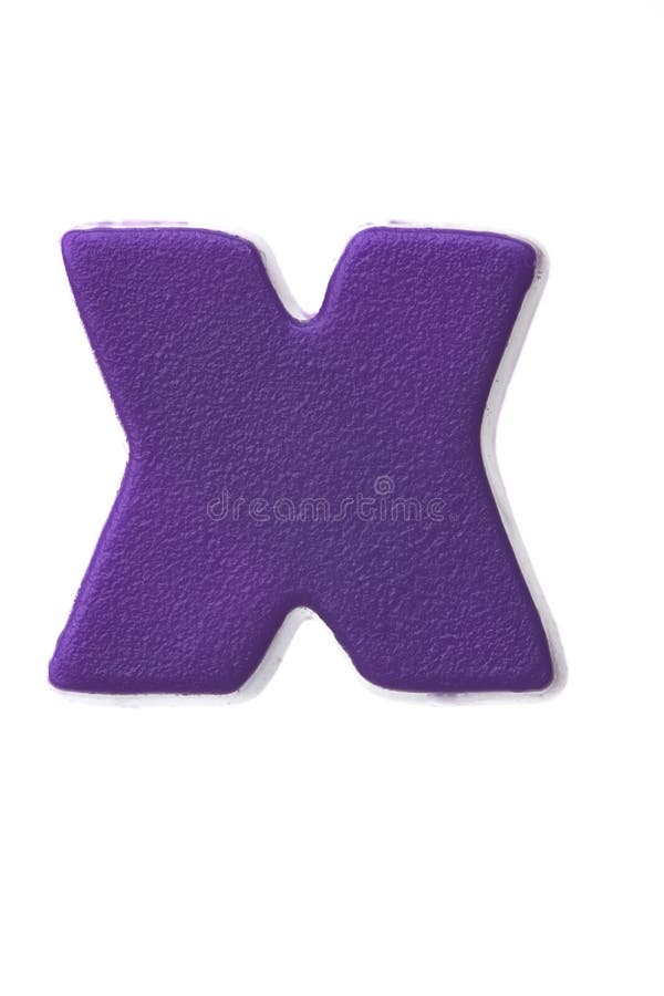 Letra magenta x foto de stock. Imagem de brilhante, magnético - 6267404