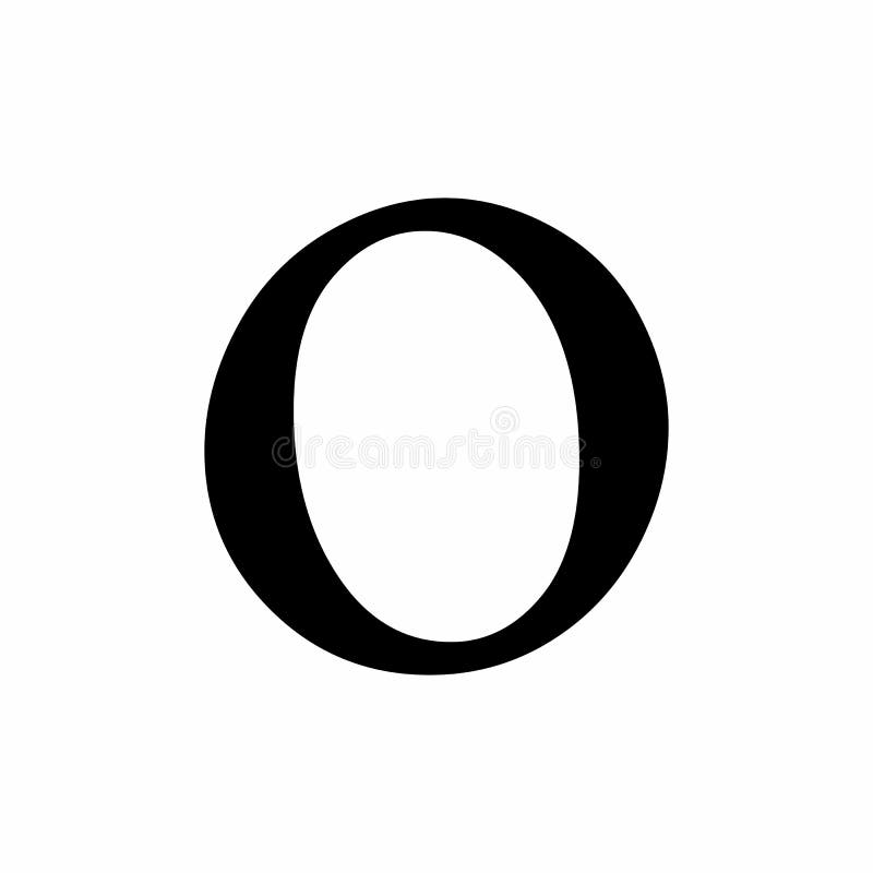 Omicron, a Letra De Um Alfabeto Grego Números Gregos, Conceito ...