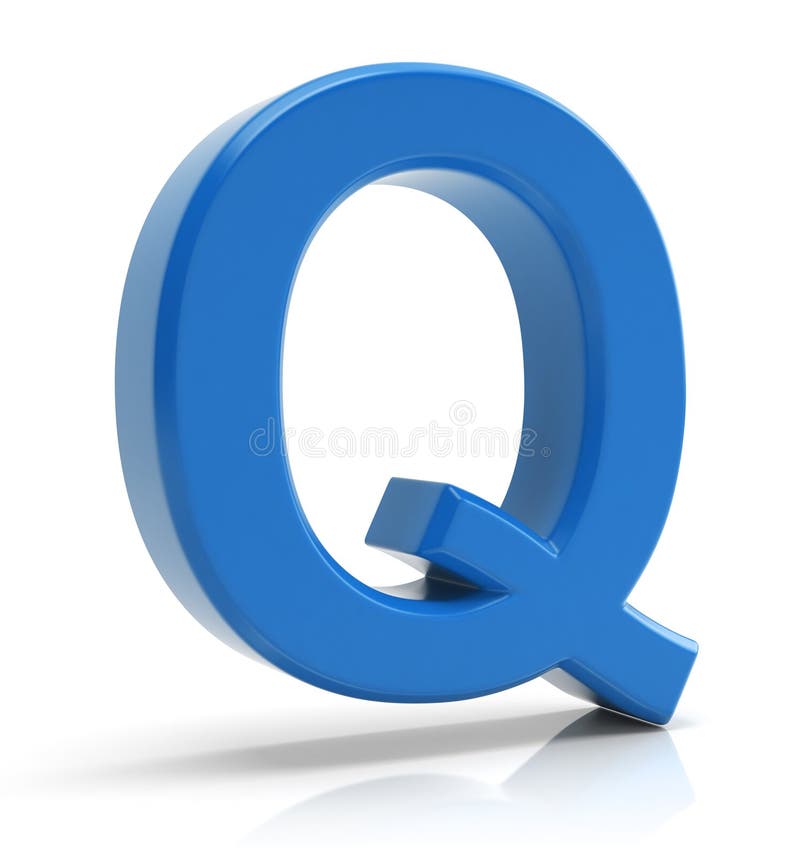 Letra Q stock de ilustración. Ilustración de azul, icono - 171326095